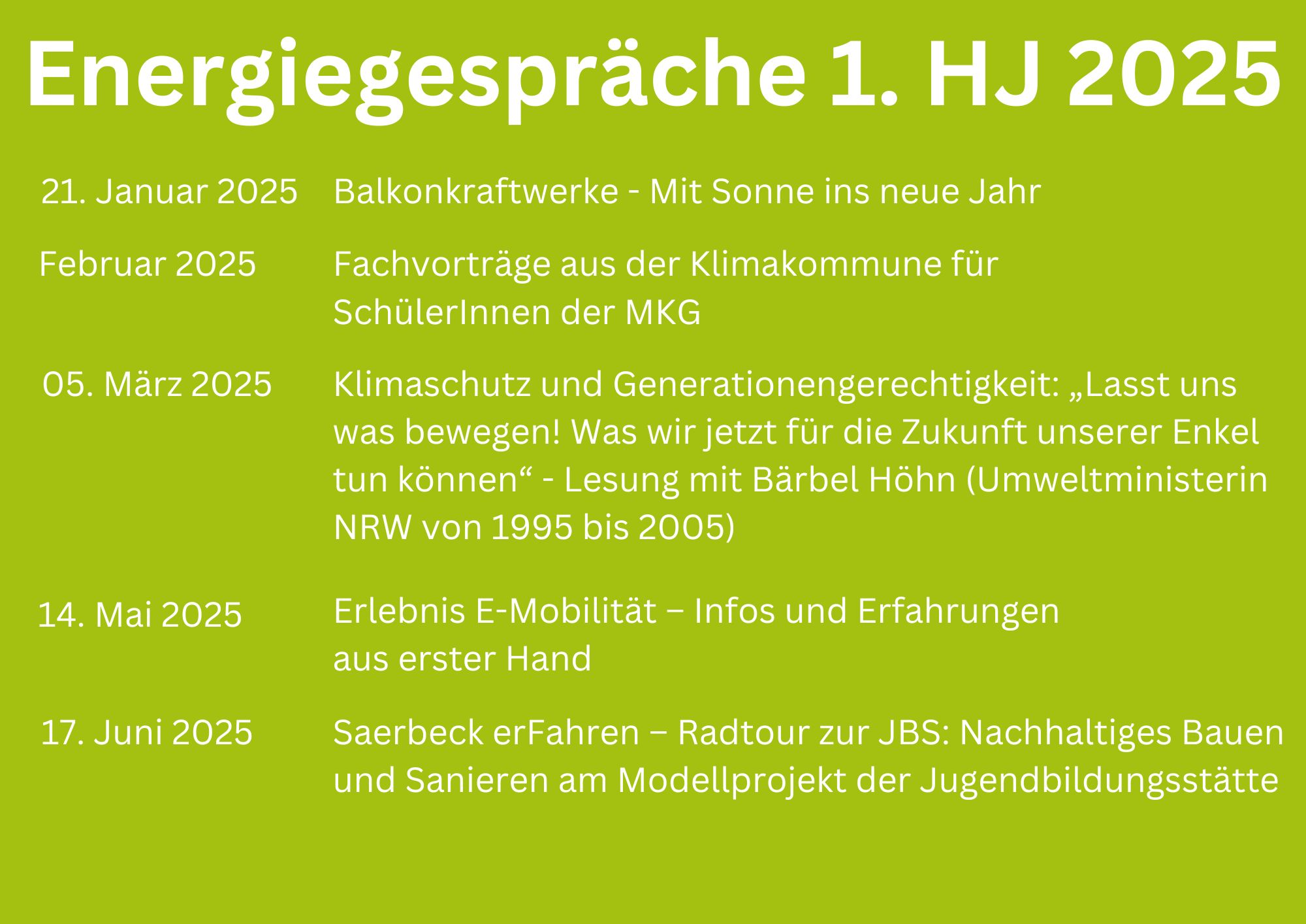 Herzlich Willkommen bei der Klimakommune Saerbeck!